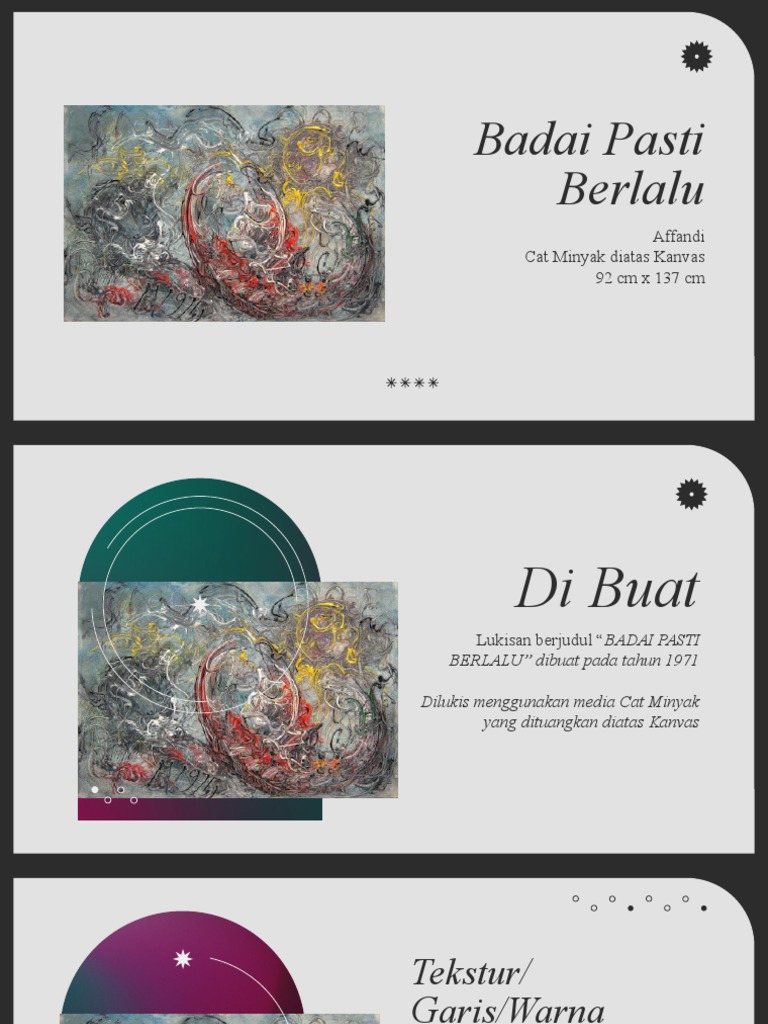 Kritik Seni Karya Badai Pasti Berlalu Milik Pelukis Affandi | PDF