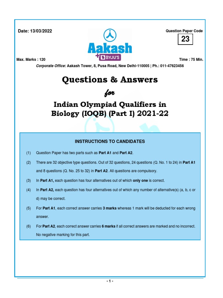 IOQB - 2021-22 - (Part-1) - (Question & Answers) | PDF | Ventricle ...