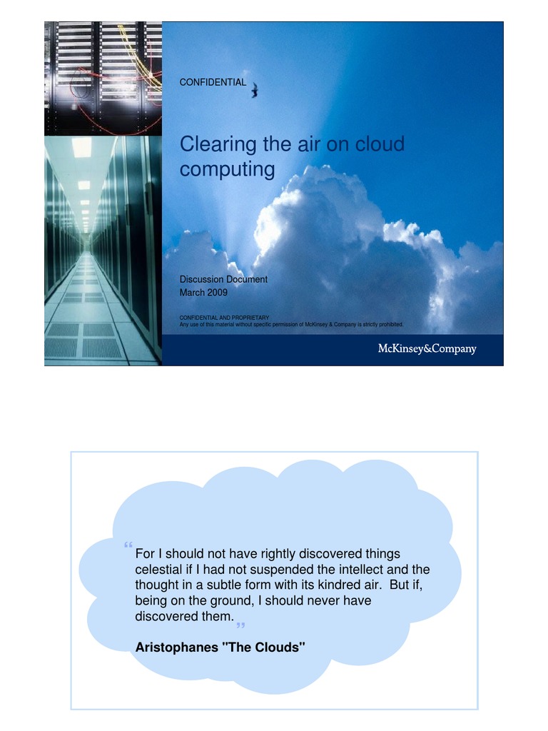 McKinsey Cloud Matters | PDF | Cloud Computing | Chief Information Officer
