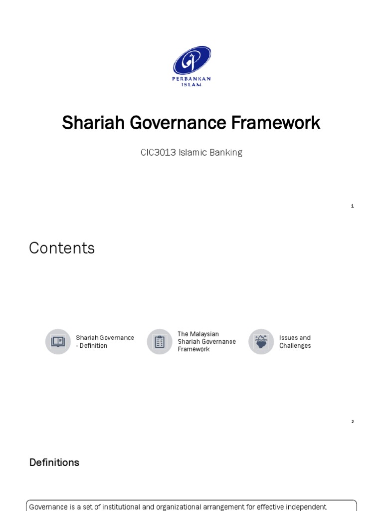 Shariah Governance Framework-Merged | PDF | Governance | Islamic ...