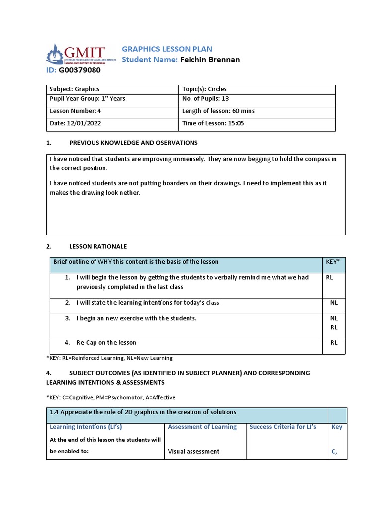 Lesson Plan 5 Graphics | PDF | Neuroscience | Change