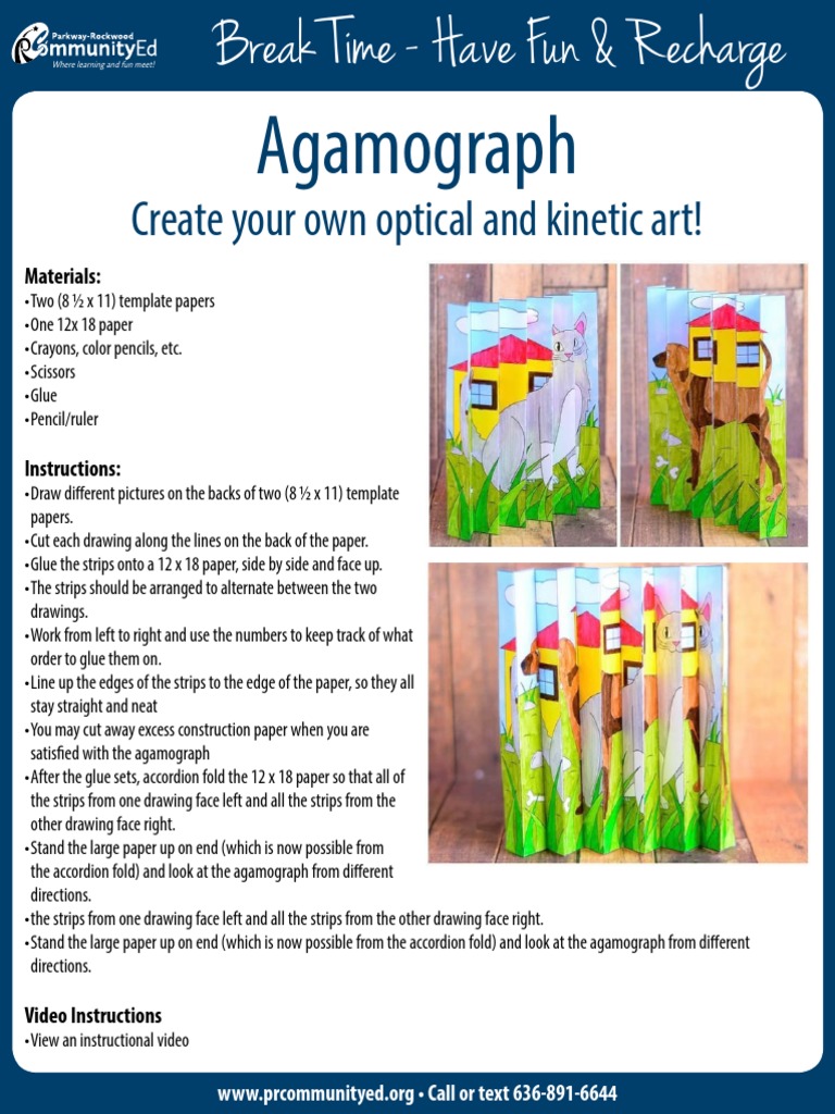 Create Your Own Optical and Kinetic Art!: Agamograph | PDF | Home & Garden