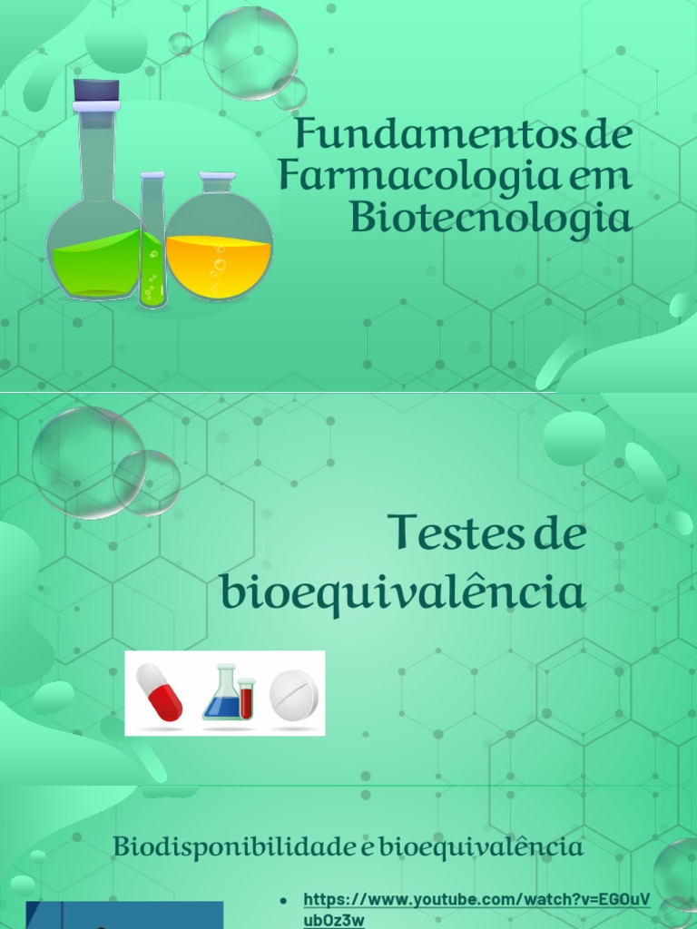 Bioequivalência | PDF | Biodisponibilidade | Farmacocinética
