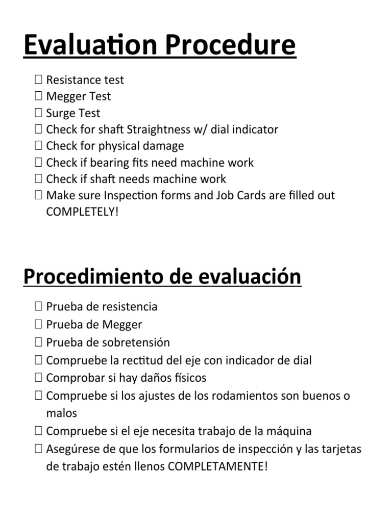 Eval Prcedure | PDF | Negocios | Computadoras