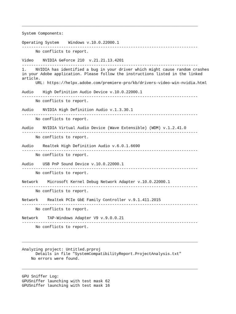 System Compatibility Report | Download Free PDF | Graphics Processing ...