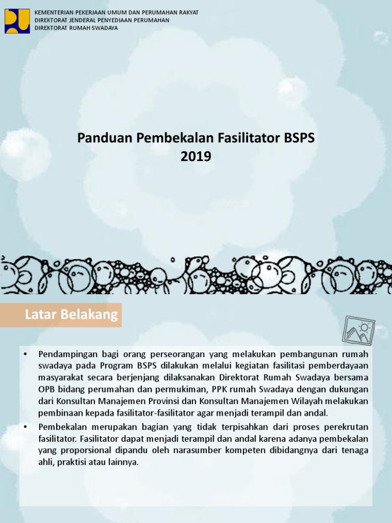 Panduan Fasilitator BSPS 2019 | PDF