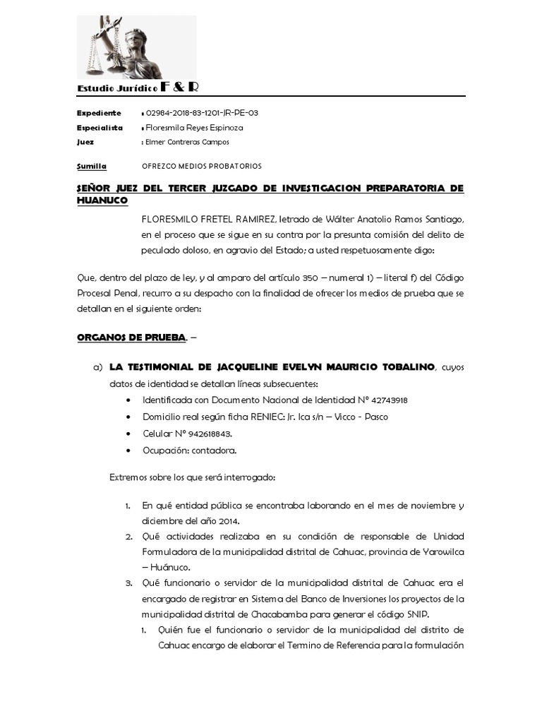 Exp. 02984-2018-83-1201-JR-PE-03 - Anexo - 10192-2021 | PDF | Judicaturas | Esfera pública