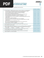 Cuestionario MDQ Mood Disorder Questionnaire | PDF