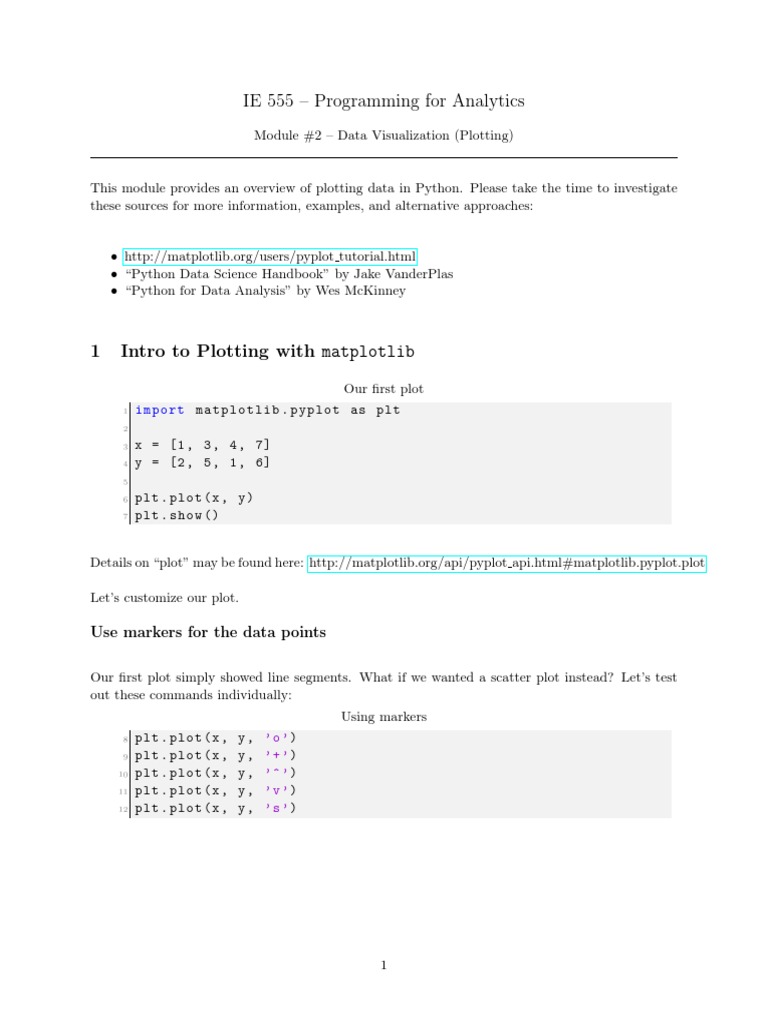 IE 555 - Programming For Analytics: Import | Download Free PDF | Forecasting | Regression Analysis