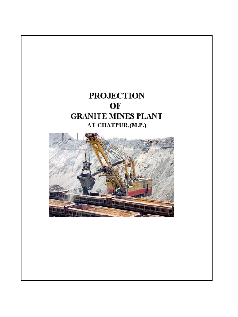 Project Report Granite Mine | PDF | Depreciation | Debt