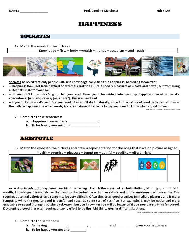 What Is Happiness Socrates, Aristotle, and Epicurus | Download Free PDF ...