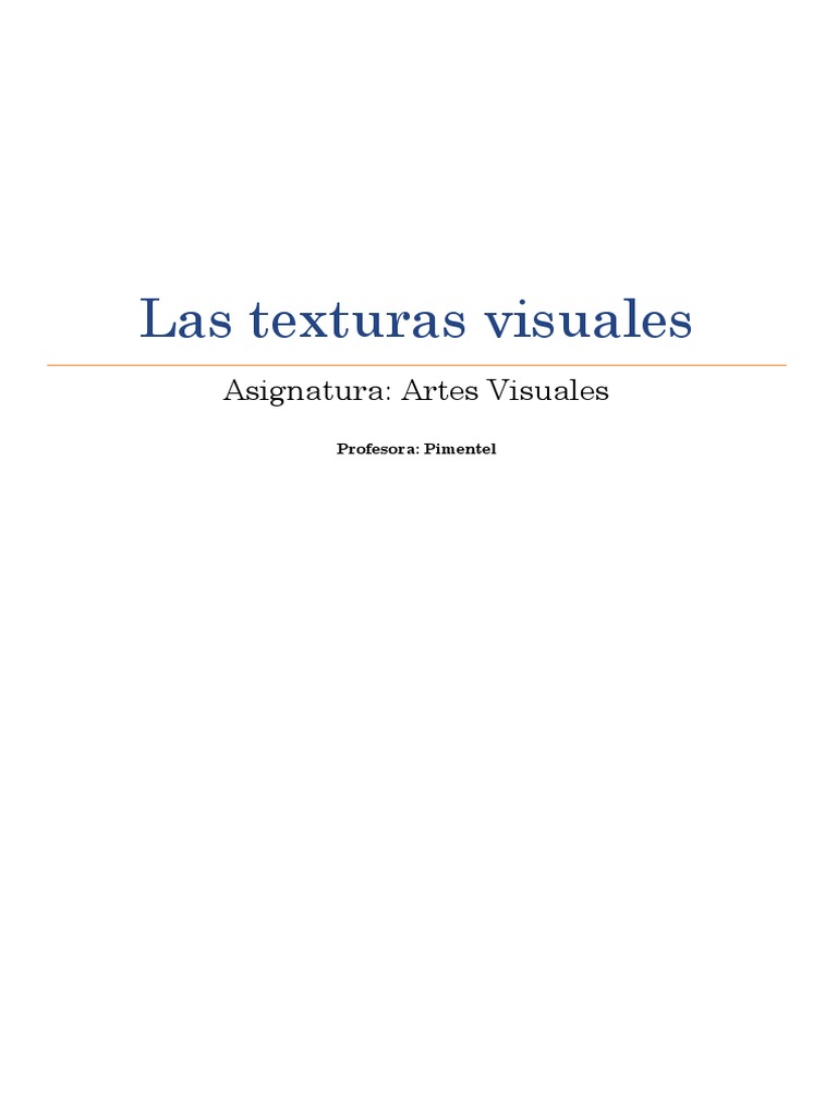 Las Texturas Visuales 03-1 | PDF | Imagen