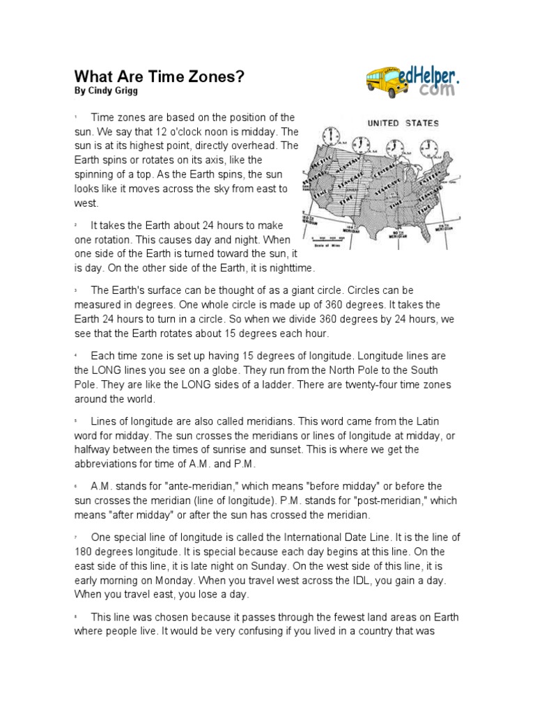 Understanding Time Zones: How the Earth's Rotation and Longitude Lines ...