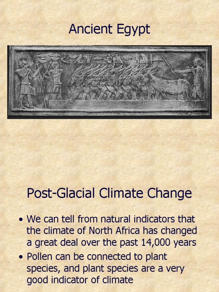 Clim Hist Egypt | PDF | Ancient Egypt | Seasons
