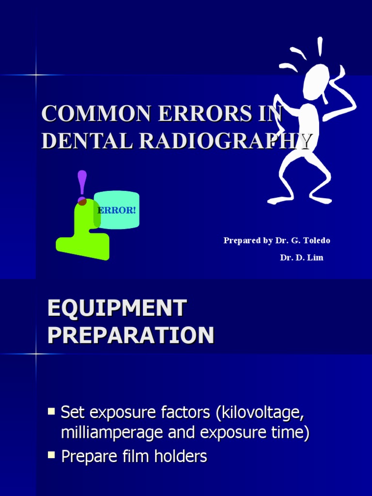 Common Errors in Dental Radiography | PDF