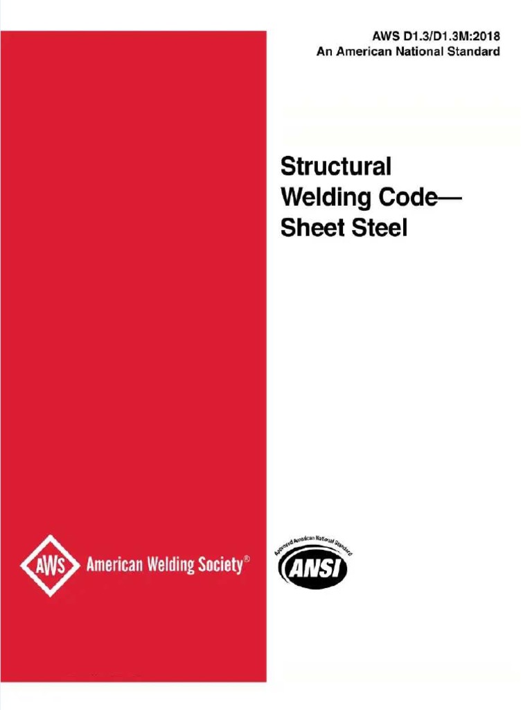 Aws-D1.3 - 2018 | PDF