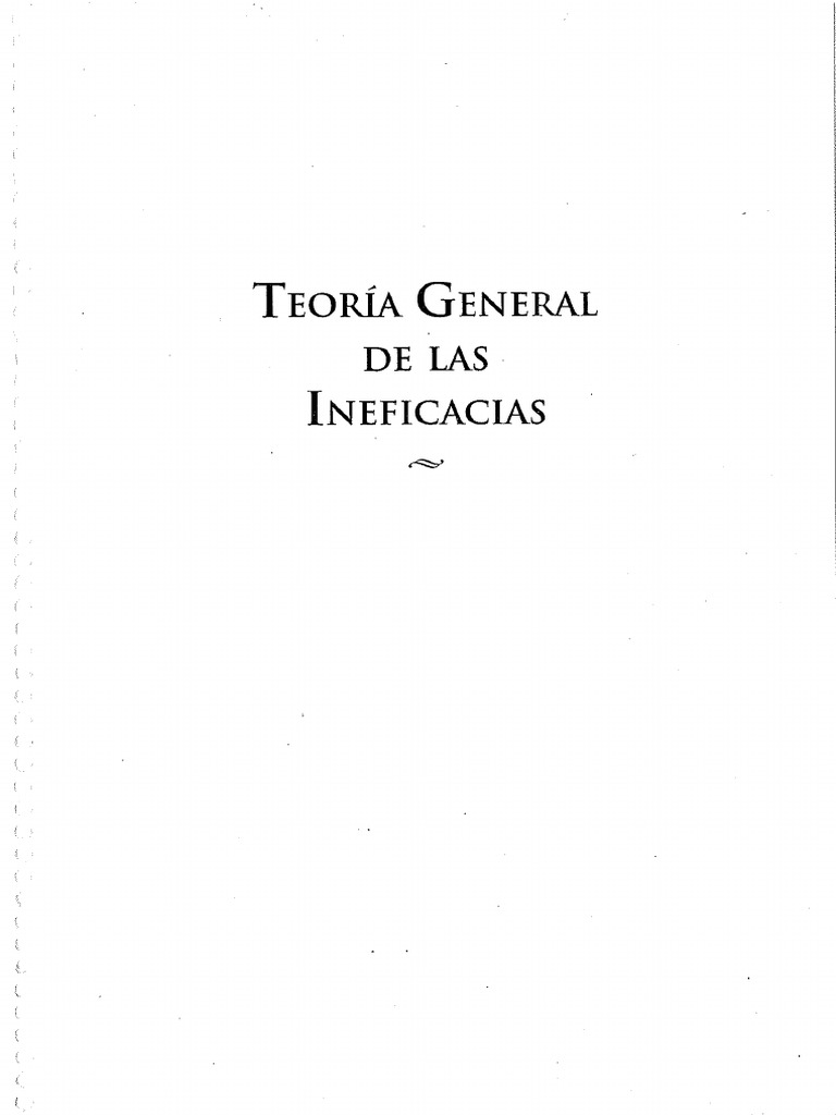 ALTERINI, Teoría General de Las Ineficacias | PDF