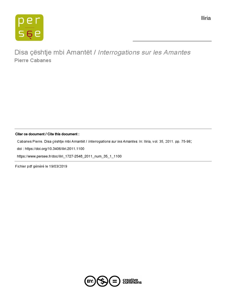Disa Çështje Mbi Amantët00 | PDF