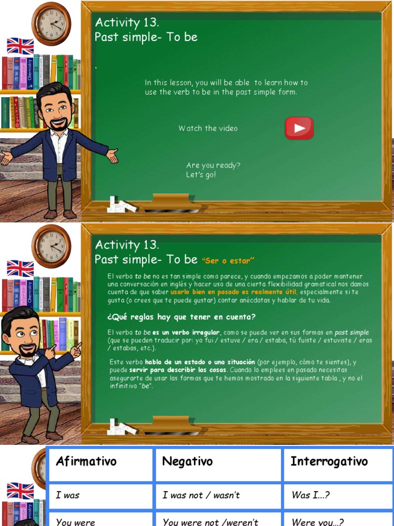 Aprende "To Be" en Pasado Simple | PDF | Artes del Lenguaje y Comunicación