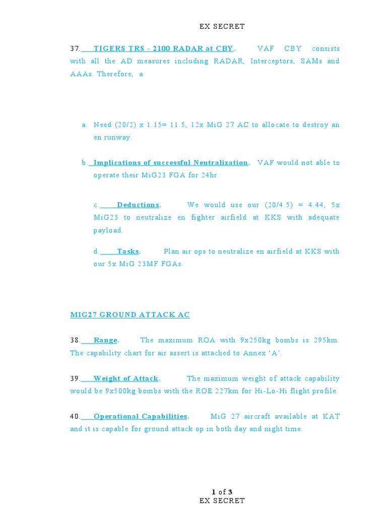 Tigers Trs - 2100 Radar at Cby .: Ex Secret 37 | PDF | Interceptor Aircraft | Transport