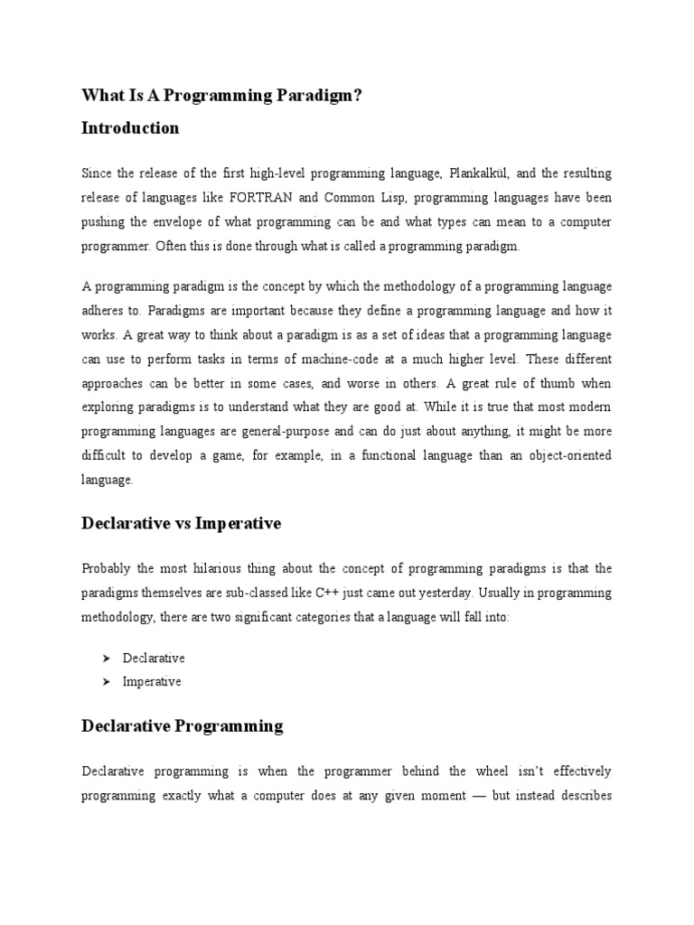 Programming Paradigm Pdf Inheritance Object Oriented Programming Class Computer