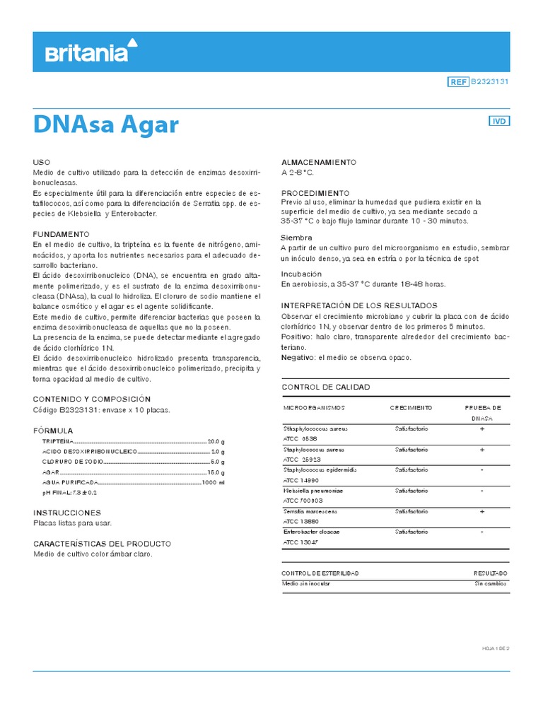 DNA Asa Agar | PDF | Adn | Microbiología