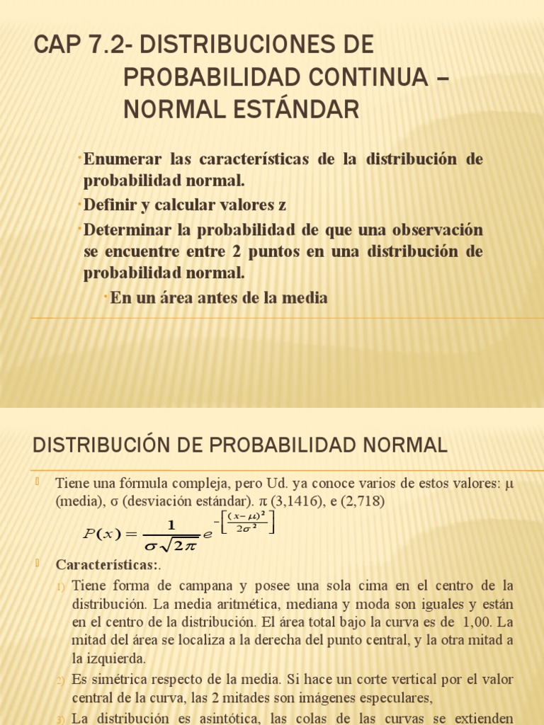 Distribución Normal y Valores Z | PDF | Distribución normal | Desviación Estándar