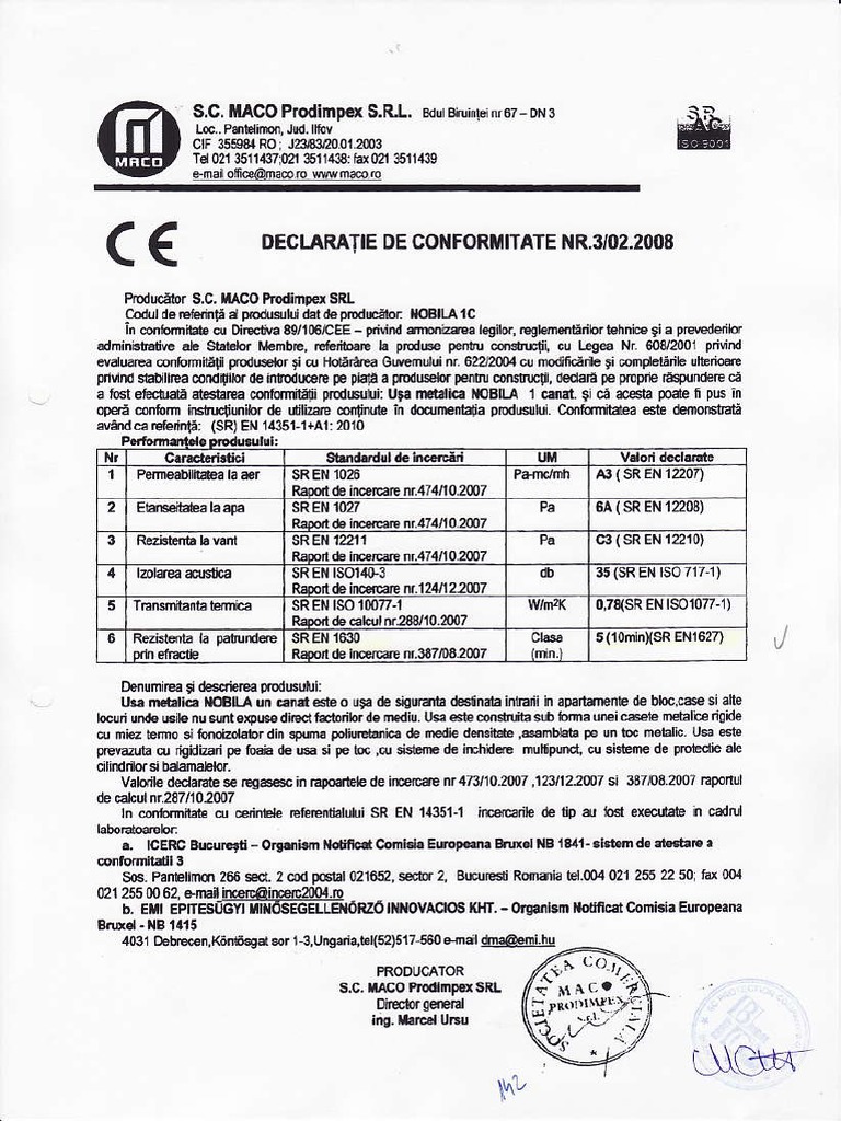 Usi SR EN 1627 1630 | PDF