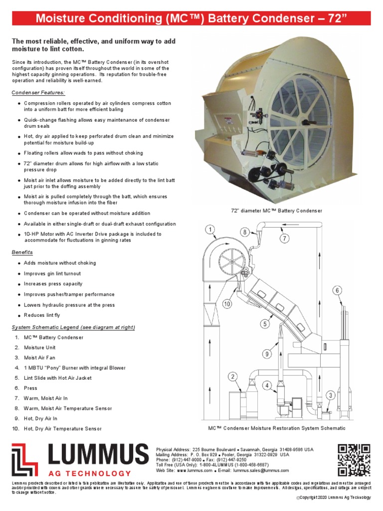 MC Condenser - 72-Inch - 2020 | PDF | Capacitor | Machines
