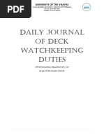 Daily Journal of Bridge Watchkeeping Duties | PDF | Water Transport ...