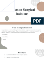 Surgical Incision Types and Uses | PDF | Abdomen | Anatomy