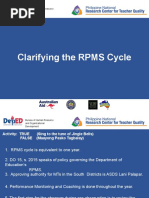 RPMS Phase 1 For School Heads | PDF | Teachers | Pedagogy
