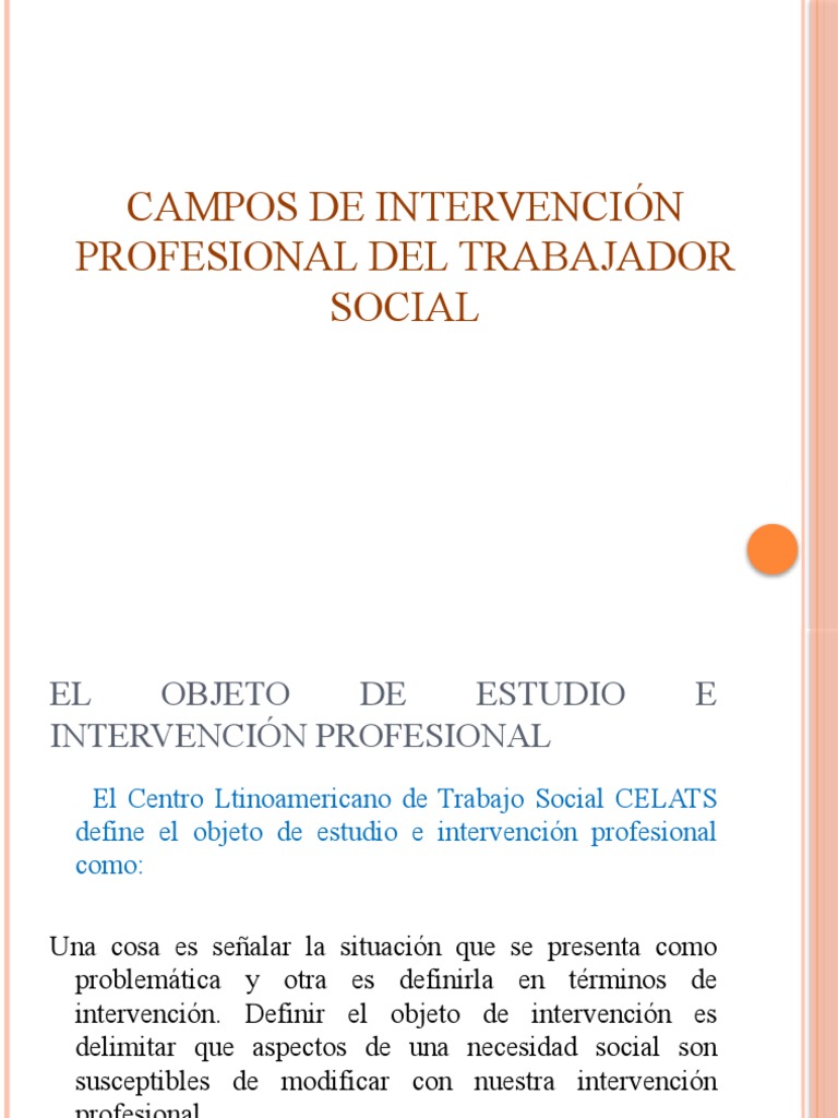 Intervención Profesional en Trabajo Social | PDF | Trabajo Social