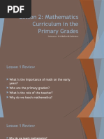 MODULE 1-Unit 1 - Math 301 Teaching Math in Primary Grades | PDF ...