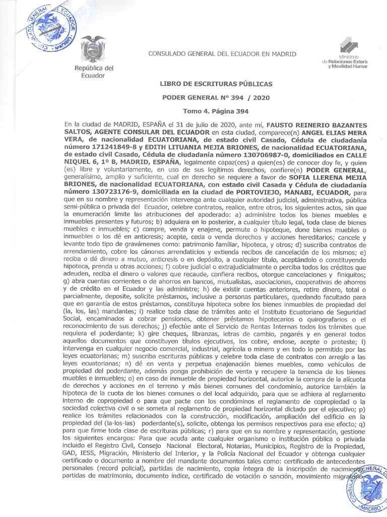 Poder Notarial | PDF