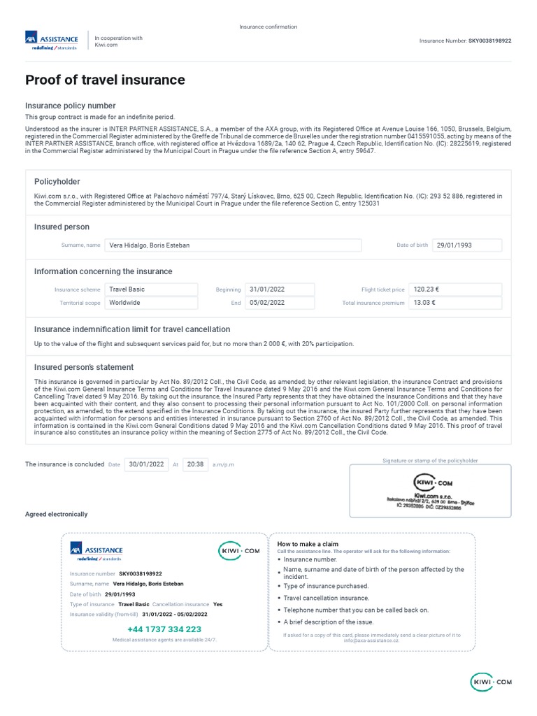 Axa Consent | PDF | Insurance | Health Care