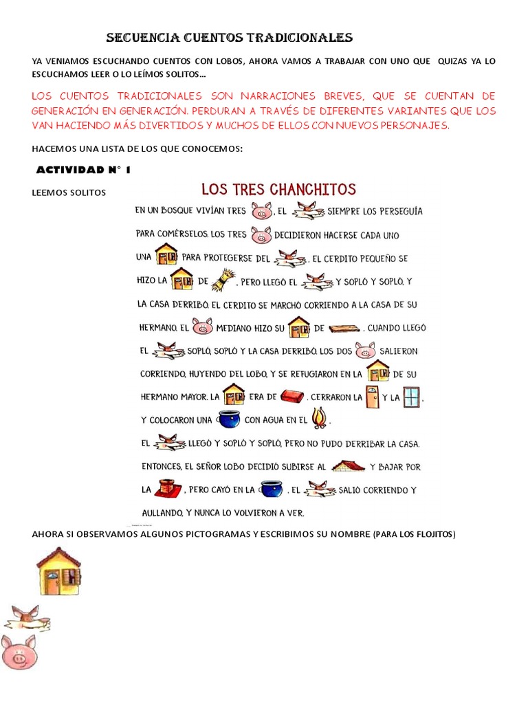 Cuentos Tradic 1er Ciclo | PDF | Artes del Lenguaje y Comunicación ...