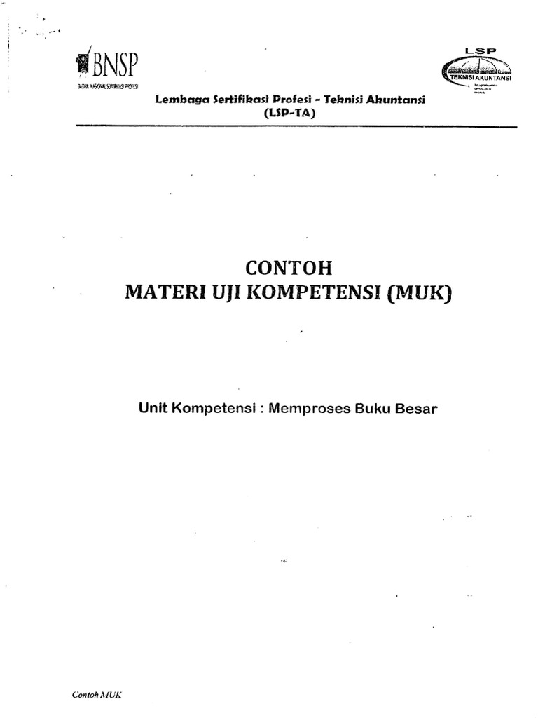 Muk Buku Besar PT Ohaiyo | PDF
