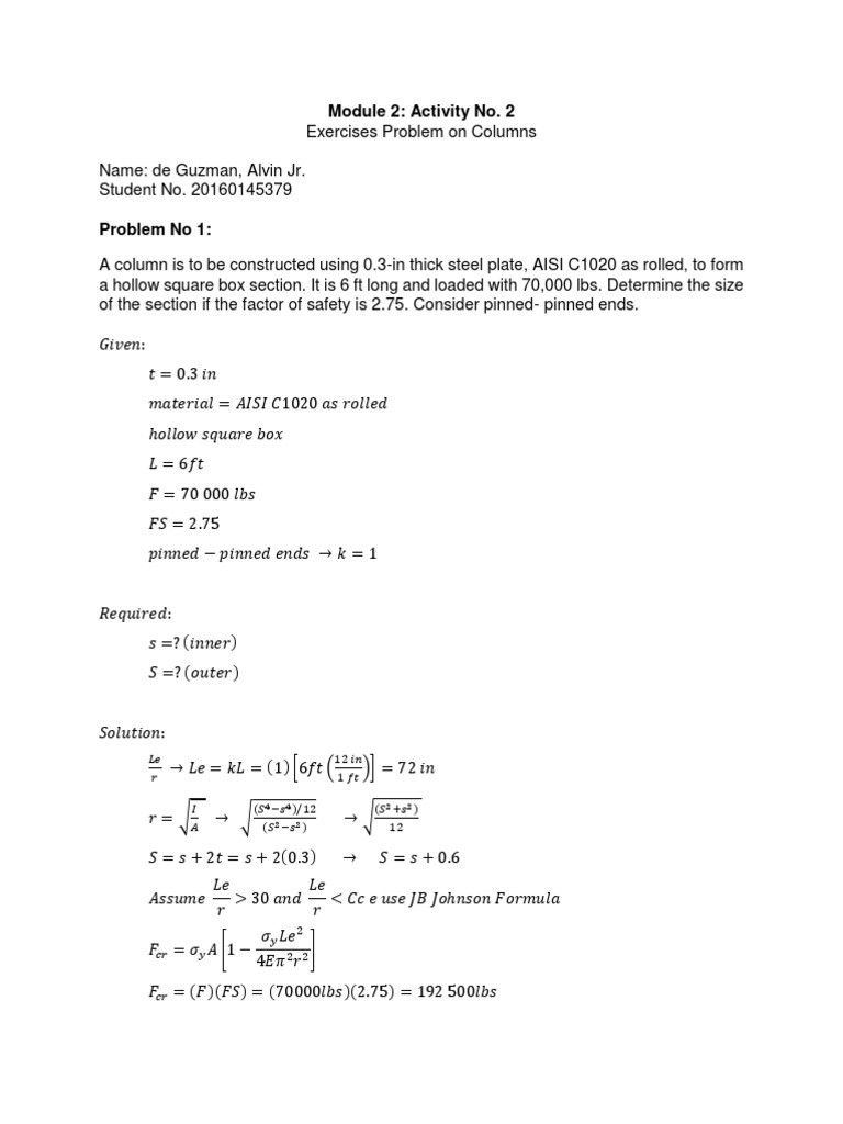 DE GUZMAN - Module 2 Activity No. 2 | PDF