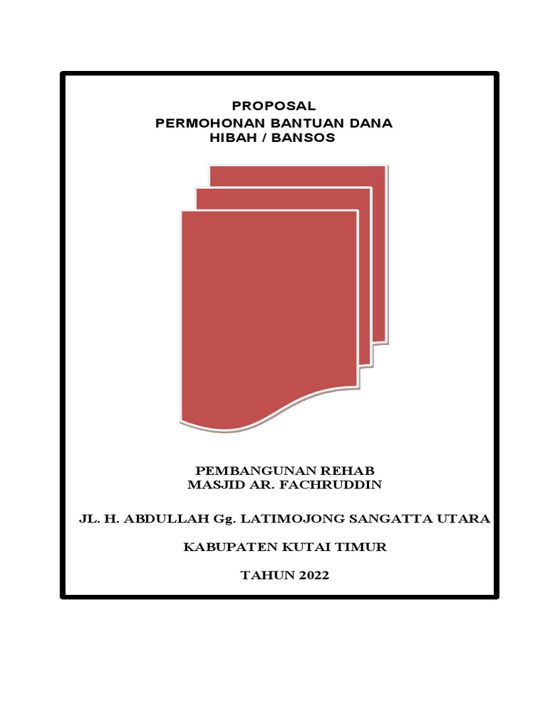 Proposal Rehab Masjid | PDF