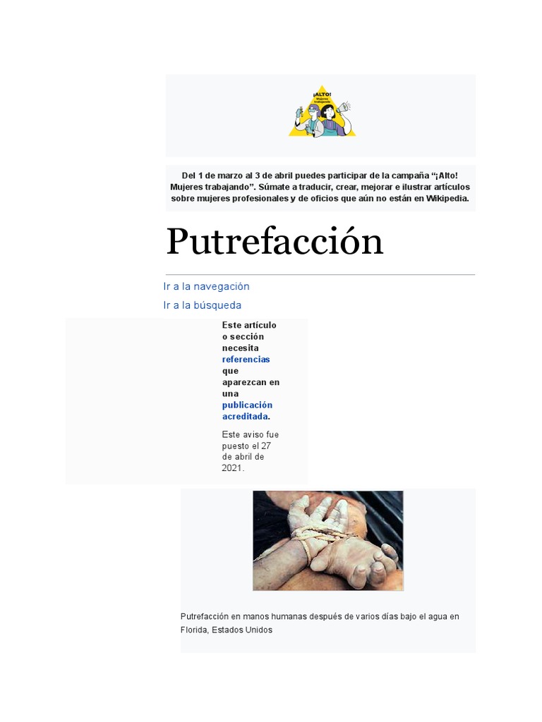 Putrefacción | PDF | Naturaleza | Química