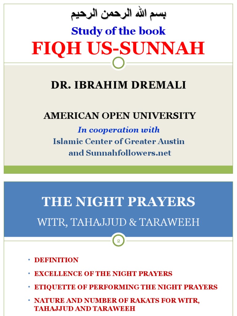 Night Prayers: Rakat and Etiquette | PDF | Muhammad | Hadith