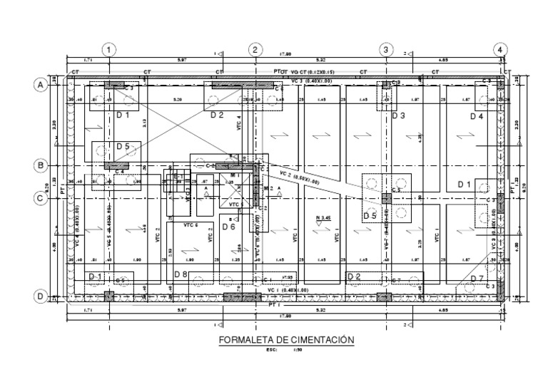 Referente Cimentacion Combinanda Losa Aligerada Con Pilotes | PDF