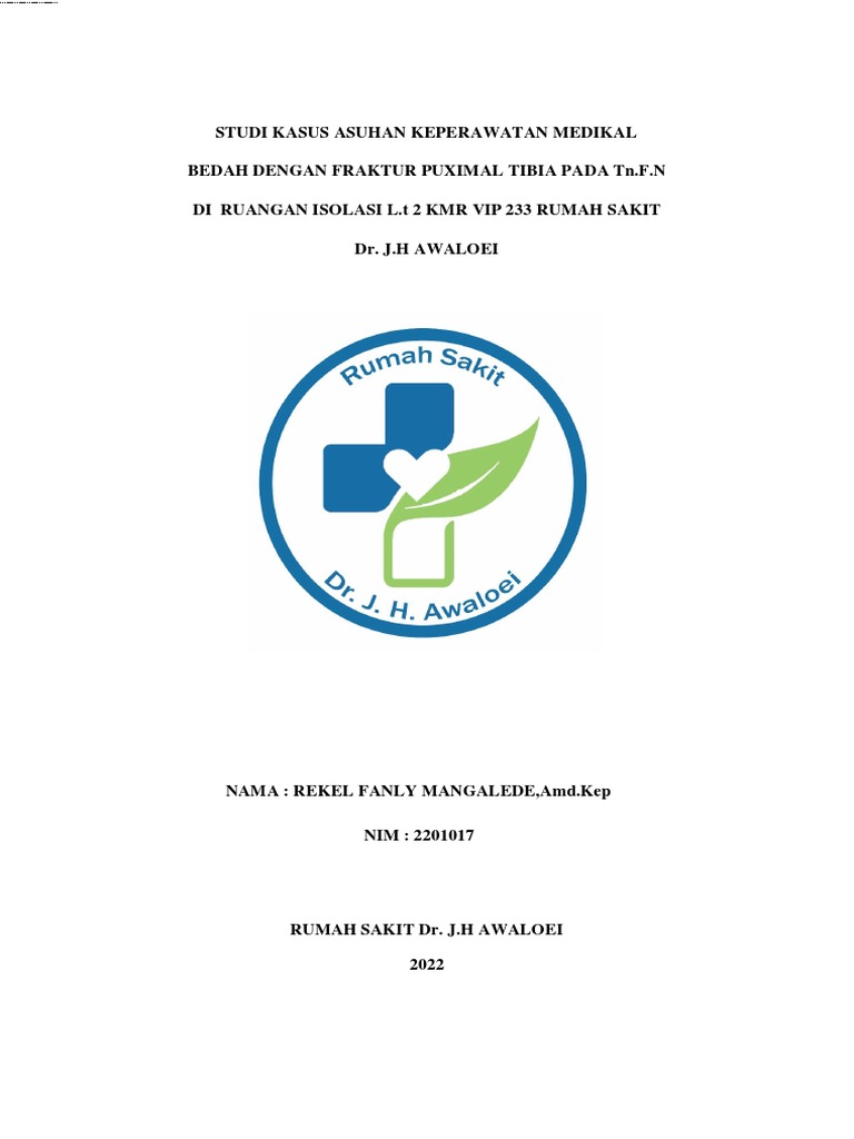 Asuhan Keperawatan Fraktur Tibia Proksimal | PDF