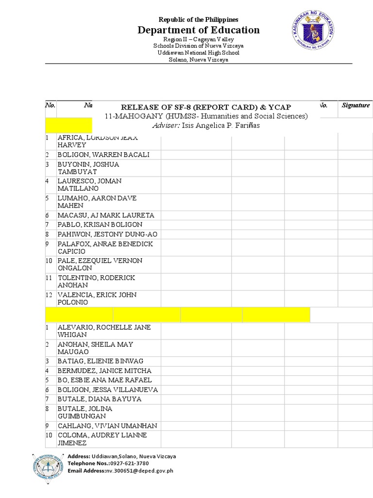 Student Report Card Release Info | PDF | Joining | Secondary Sector Of ...