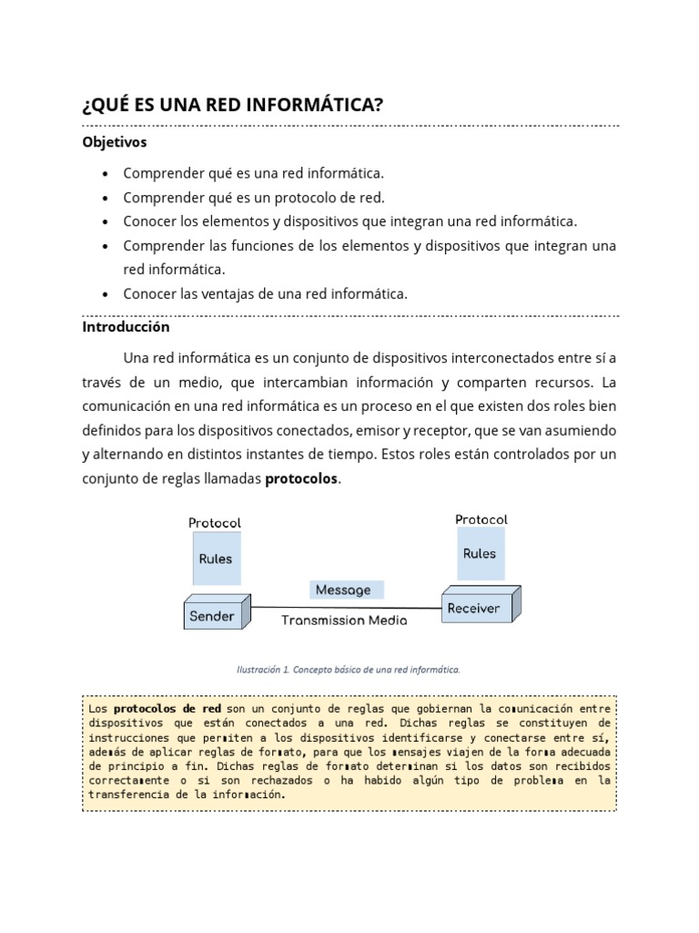 Qué Es Una Red Informática | PDF | Red de computadoras | Hardware de la ...