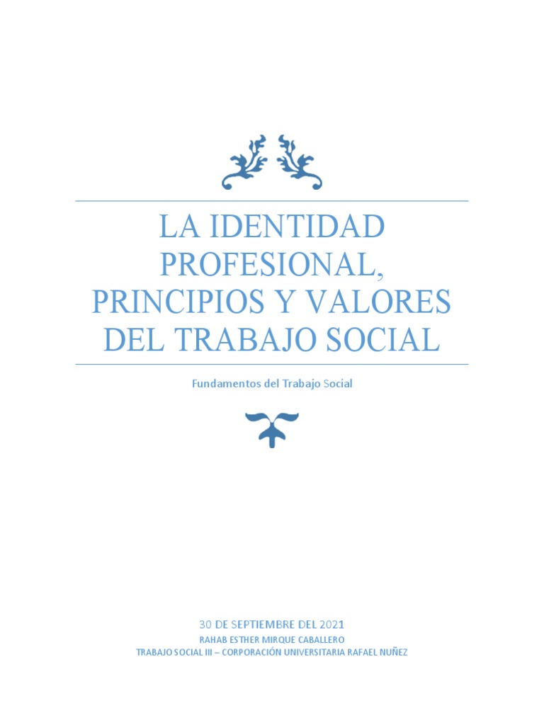La Identidad Profesional - Ensayo | PDF | Crecimiento personal y ...