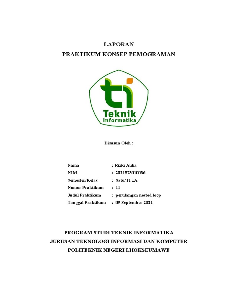 Praktikum Nested Loop dalam Pemrograman | PDF | Komputer