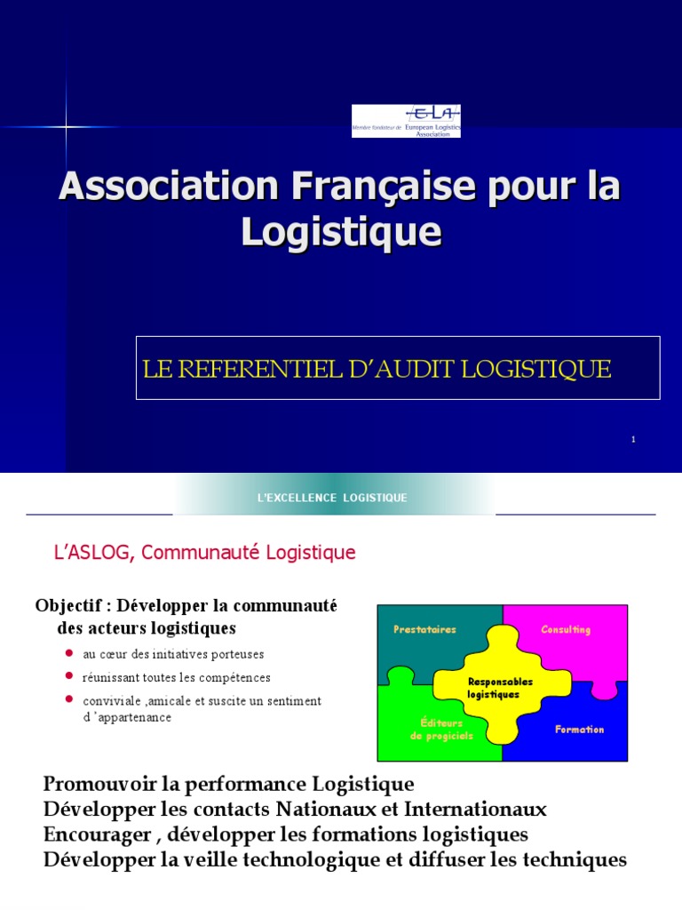 ASLOG Et La Log de L'audit | PDF | Audit | Logistique