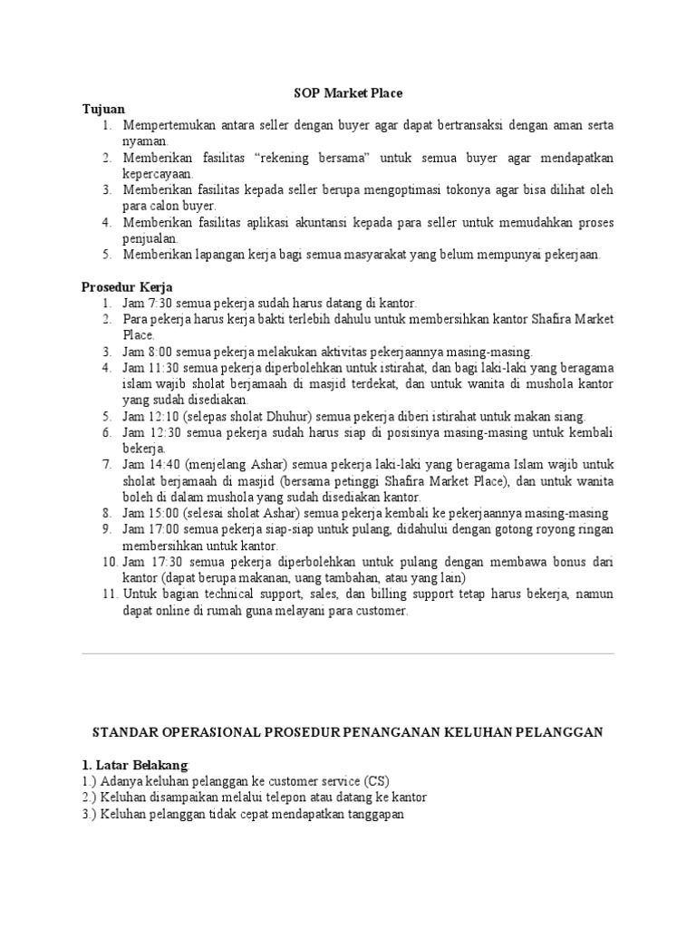 SOP Link 1 | PDF